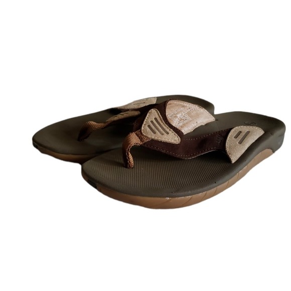 Reef | Shoes | Reef Brown Leather Flip Flops Thong Sandals Size Us Mens ...